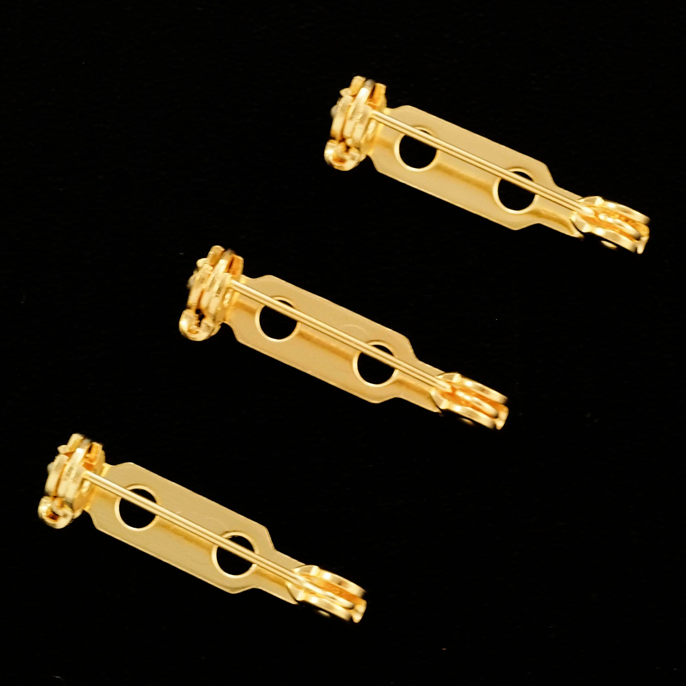 Pin Backs 10 - Gold or Silver Plated 4 Sizes - Best Commercially Made ...