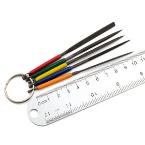 Steel File Set - 5 Different File Shapes - Basic or Advanced Metal Work ...