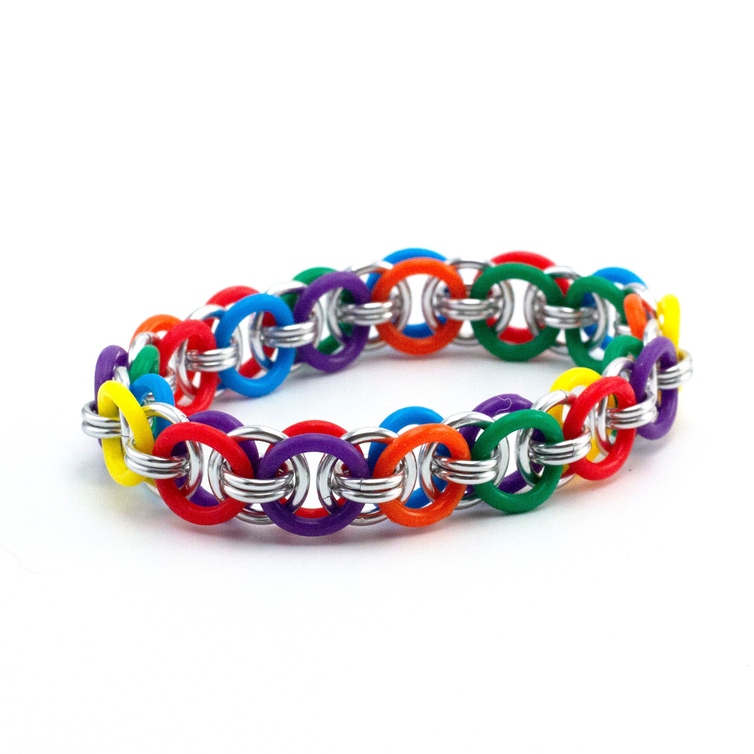 Stretchy Parallel Chain or Helm Weave Chainmaille Bracelet Kit - Etsy