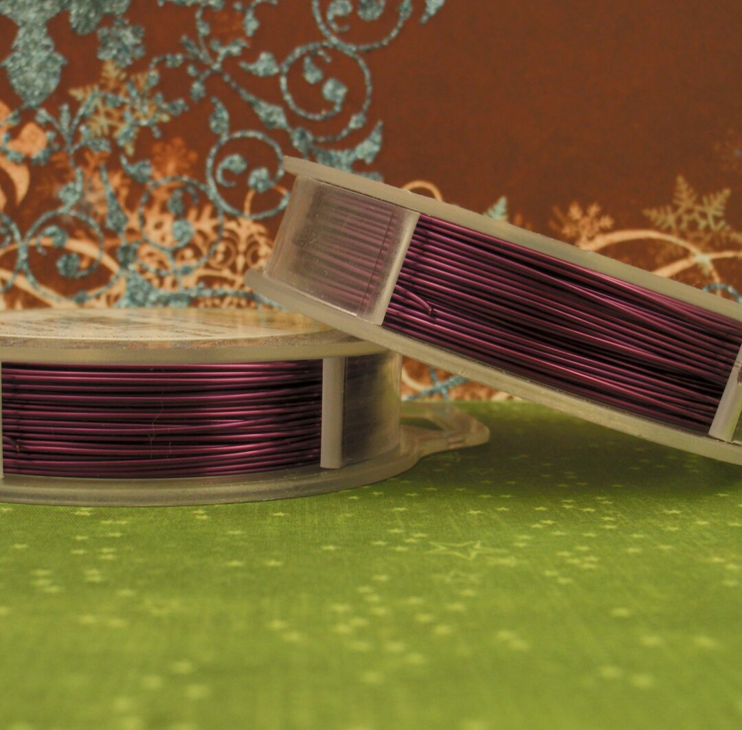 Purple Artistic Wire - Permanently Colored - 18, 20, 22, 24, 26, 28 ...