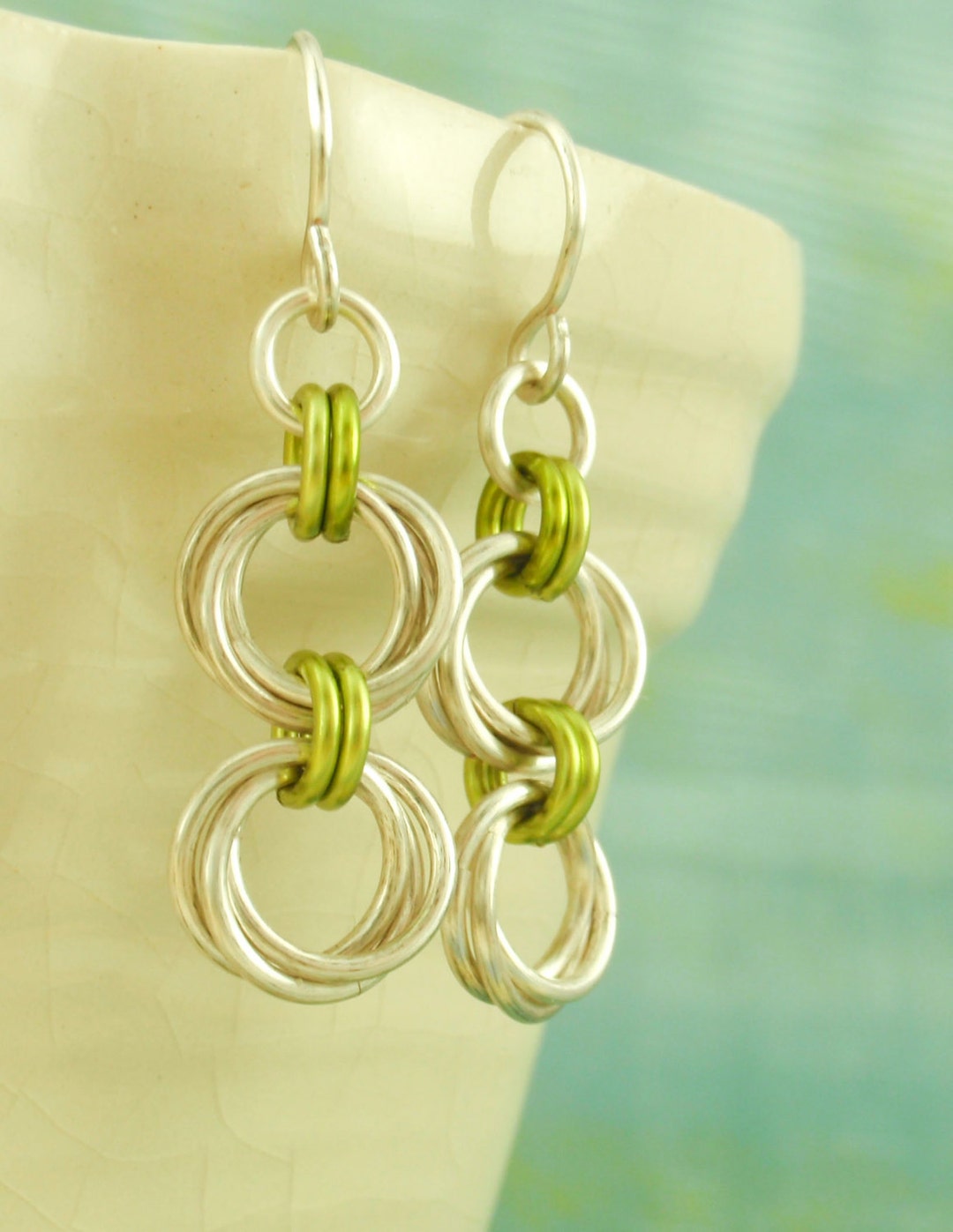 Linked Loops Earrings Tutorial Beginner Chainmaille Instructions - DIY ...
