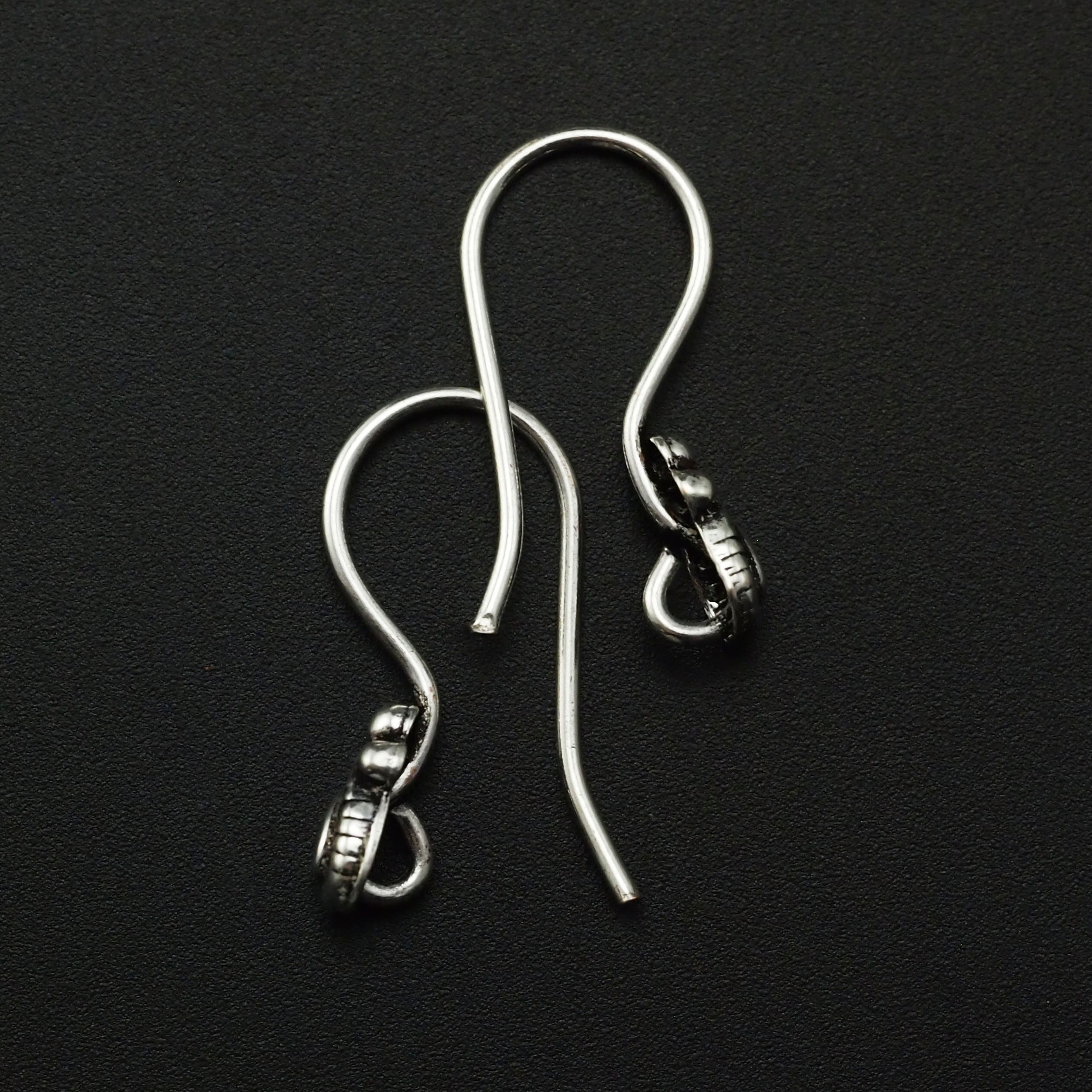 4 Pairs Ear Wires in 18 Gauge With Fancy Teardrop Antique | Etsy