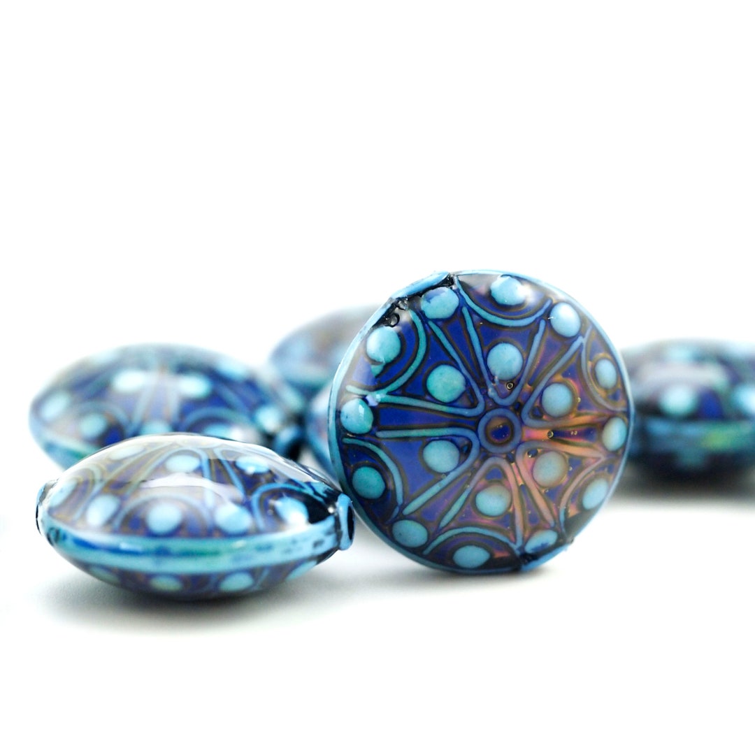 4 Star Gazer Mood Beads - 4 Large Focals - 22mm Thermo - Sensitive ...