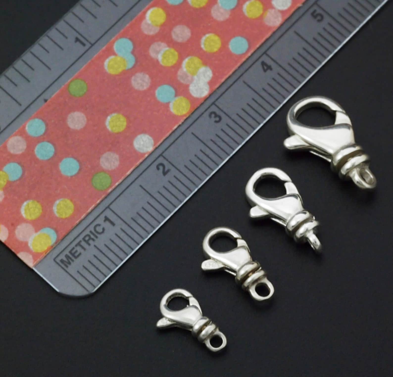 1 Sterling Silver Swivel Lobster Clasp 11mm 12mm 14mm - Etsy