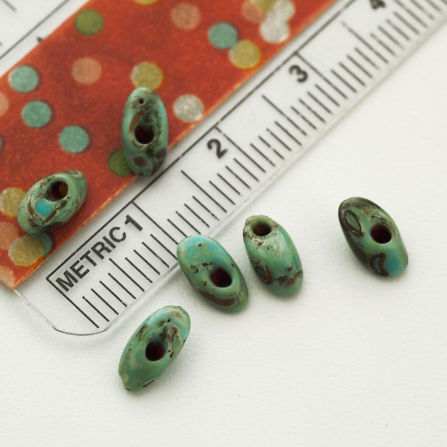 Turquoise Blue Picasso Miyuki Magatama Beads 4mm X 7mm - Etsy