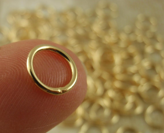 100 Soldered Closed Jump Rings 18 Gauge 8mm OD You Pick Gunmetal ...