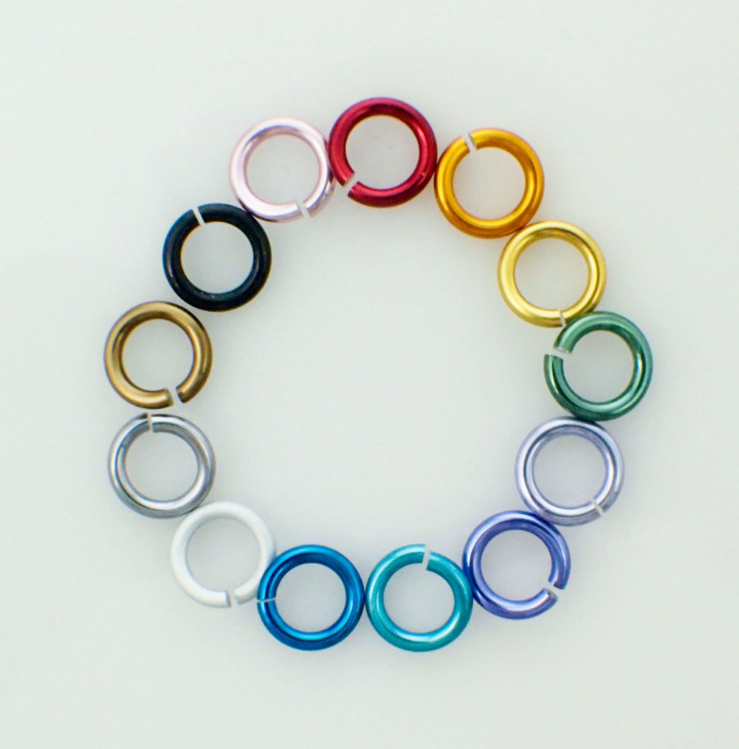 100 Economical Aluminum Jump Rings 18 gauge 5/32 | Etsy