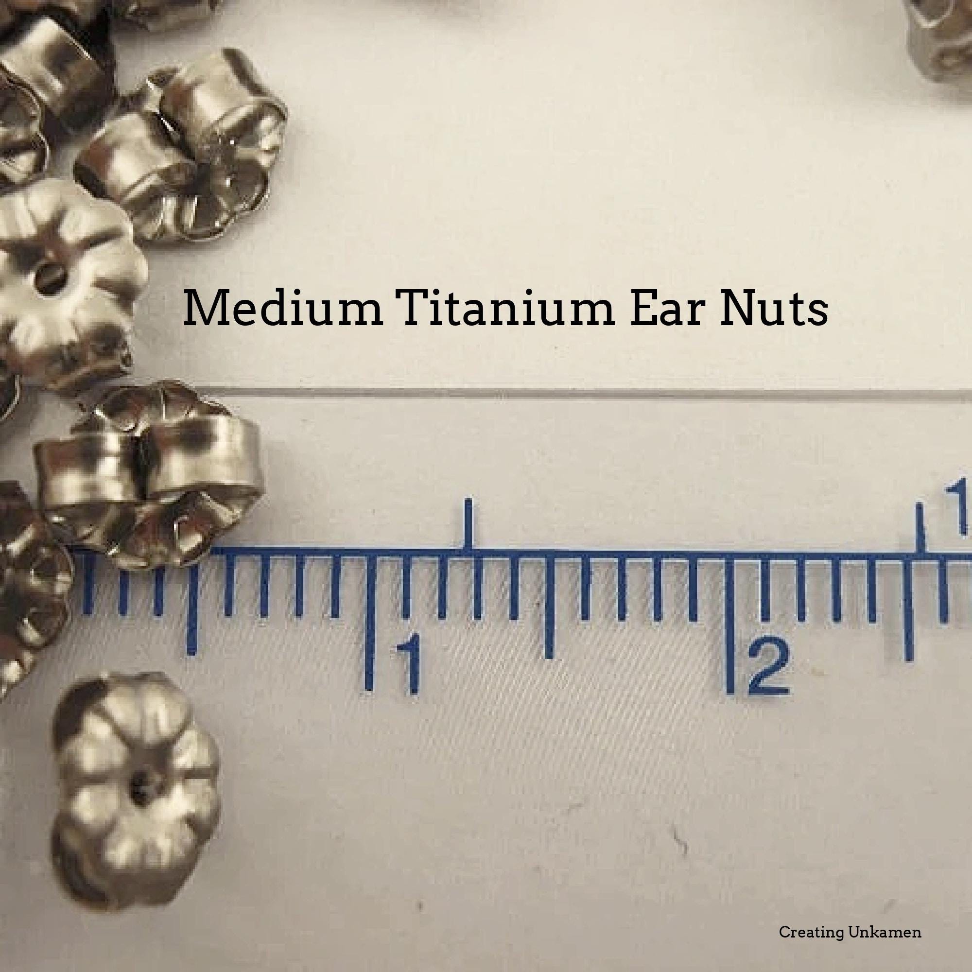 Earring Kit Titanium Posts Makes 10 Pairs- Your Choice of Pad Size ...