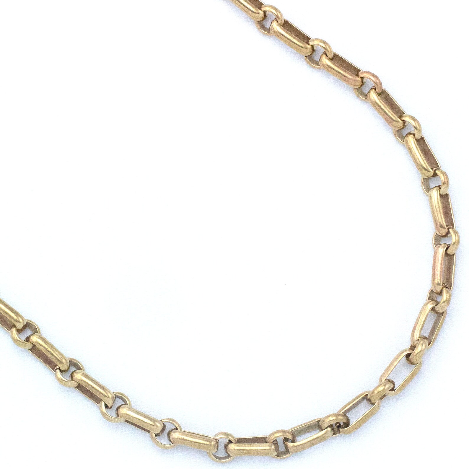 Solid Brass Long Short Chain - 5mm Links - Oval Cable Chain -by the ...