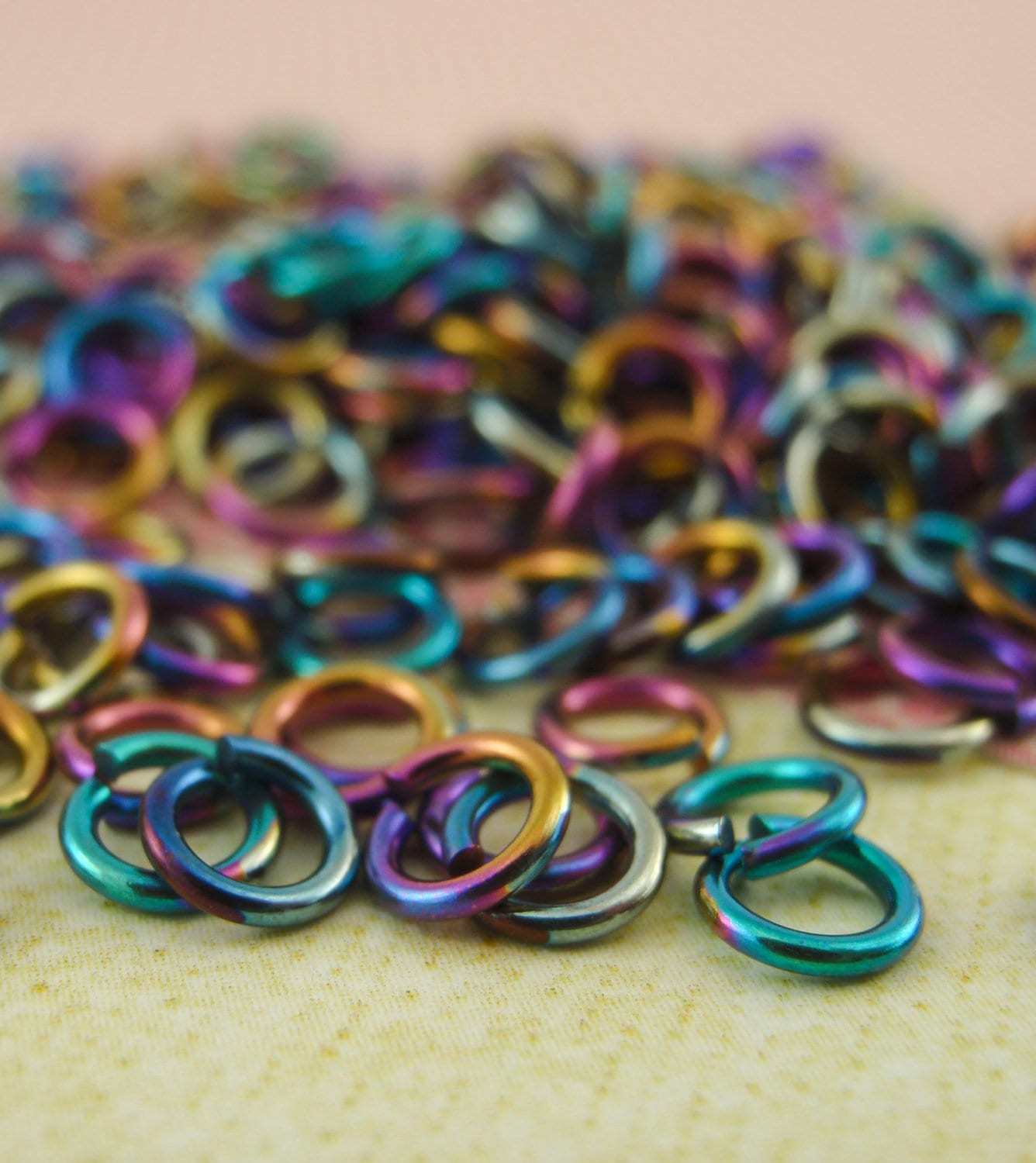 100 Anodized Niobium Jump Rings 18 Gauge Handmade in Your Pick of Color ...