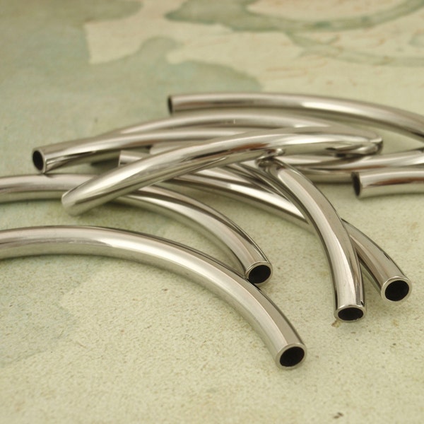 Curved Tube Beads - Etsy