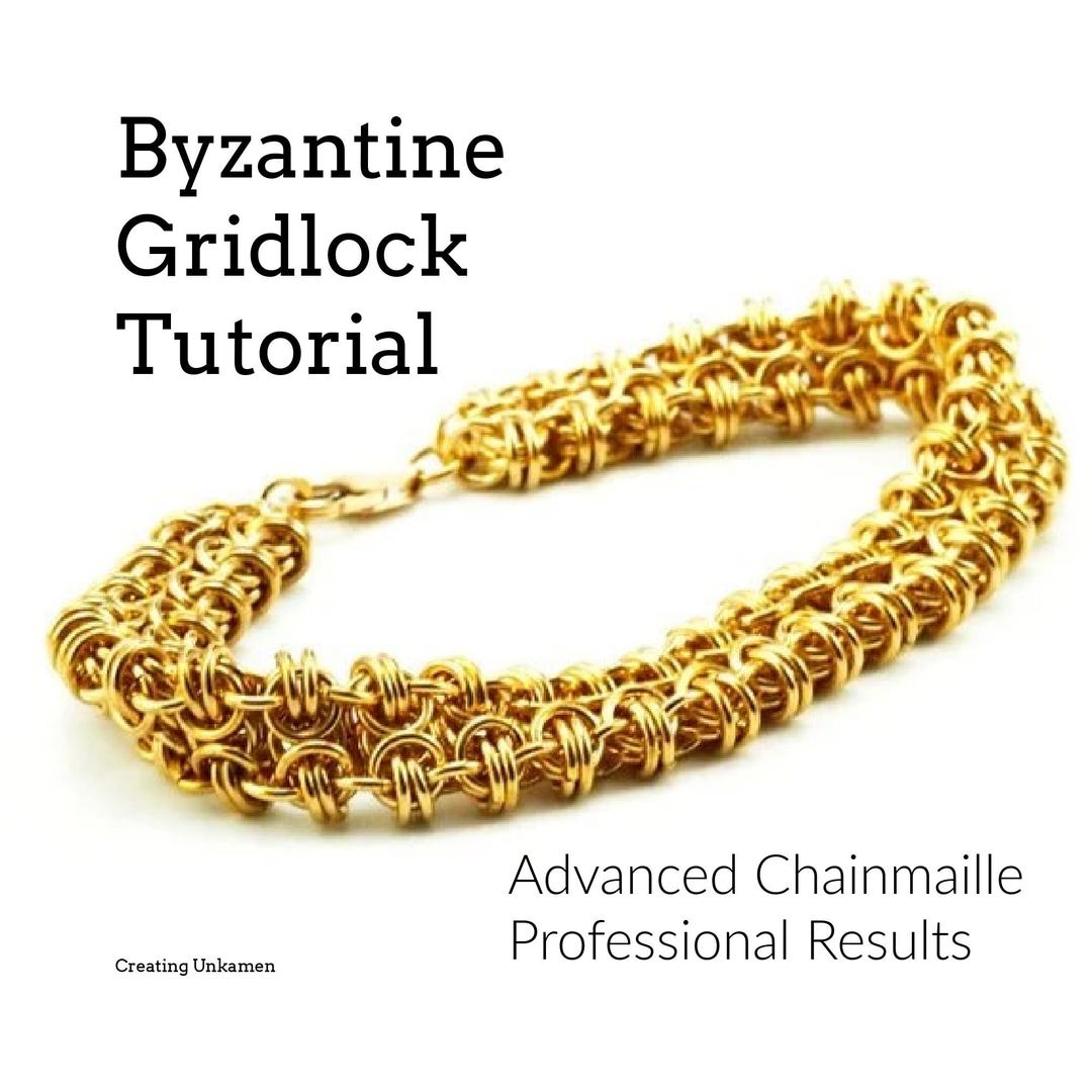 Tutorial Chainmaille PDF Advanced Byzantine Gridlock Instructions - Etsy