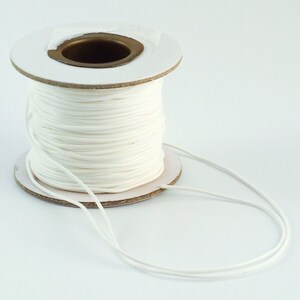 1mm Synthetic Rubber White Cord - Etsy