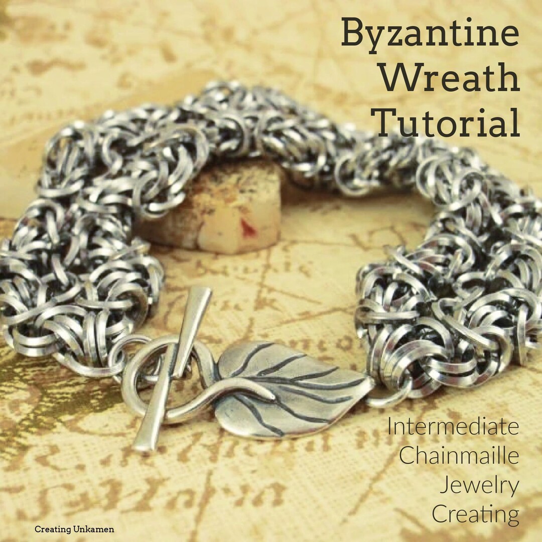 Tutorial Byzantine Wreath Chainmaille Bracelet Intermediate Jewelry ...