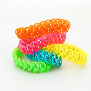 Neon Silicone Jump Rings YOU Pick Color and Size - Clearance - Etsy