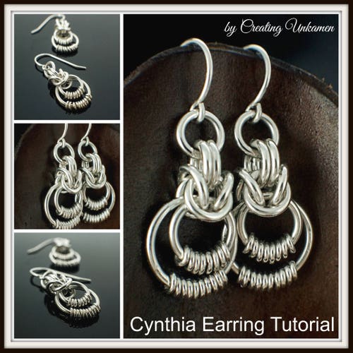 Chainmaille Tutorial Mobius Drops Earrings - Etsy