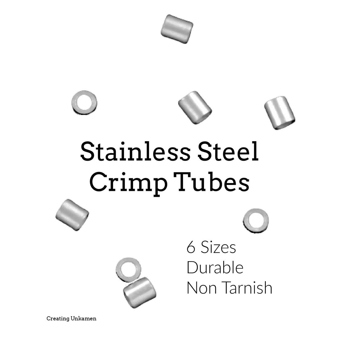 25 Crimp Tubes - Stainless Steel in 6 Sizes - Best Commercially Made ...