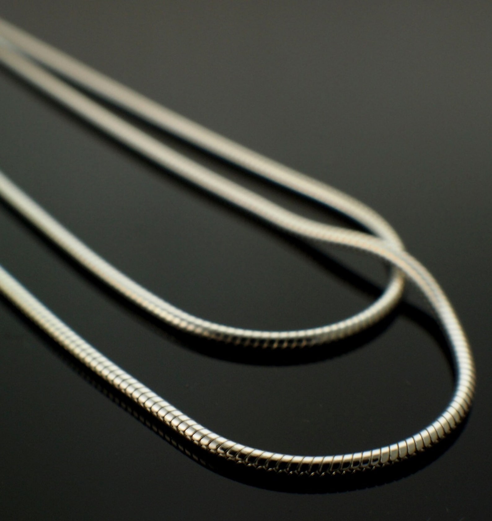 Sterling Silver Snake Chain 1mm - by the Foot or Finished - Etsy