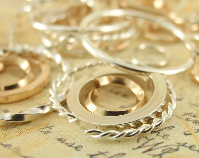 Deluxe Jump Ring Sampler 14kt Gold Filled and Sterling Silver - Etsy
