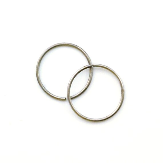 1 Simple Titanium Hypoallergenic Hoop Earring 22 20 18 16 14 12 Gauge 20 Colors to Select From Etsy