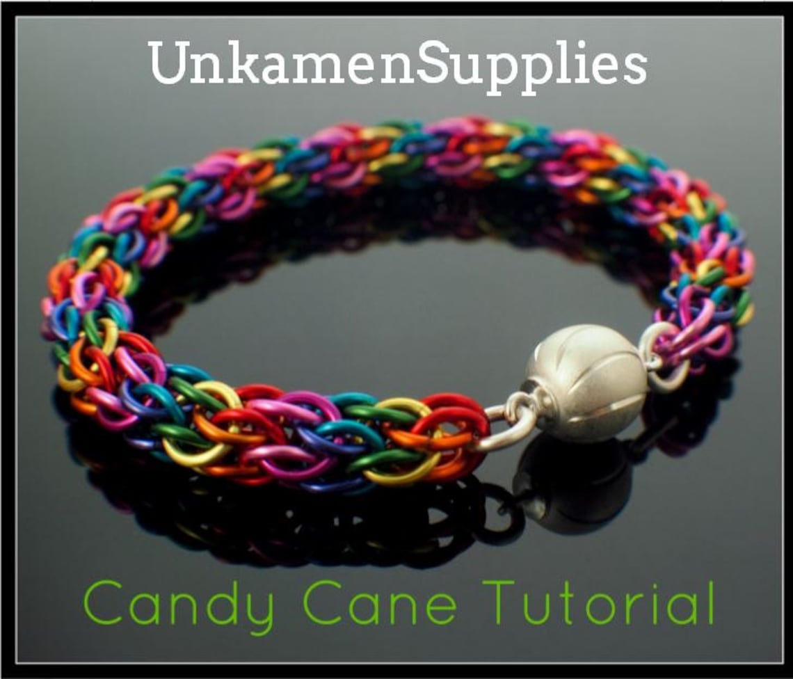 Candy Cane Bracelet Tutorial - Bright Rainbow Version - Advanced ...