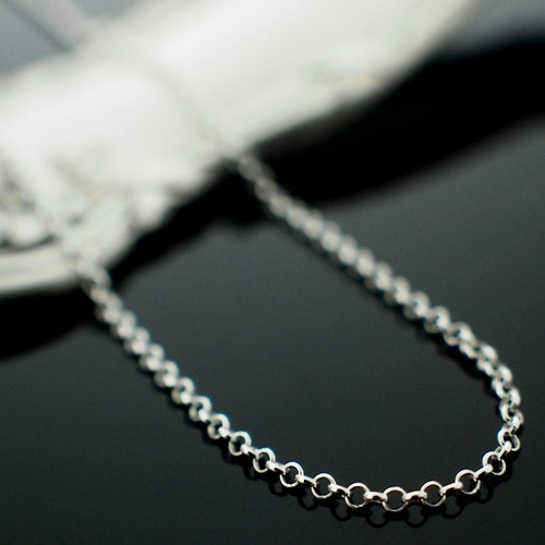Sterling Silver Long Short Chain 4.2mm by the Foot or - Etsy