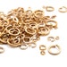 50 Handmade Solid Bronze Square Jump Rings You Choose Gauge and ...
