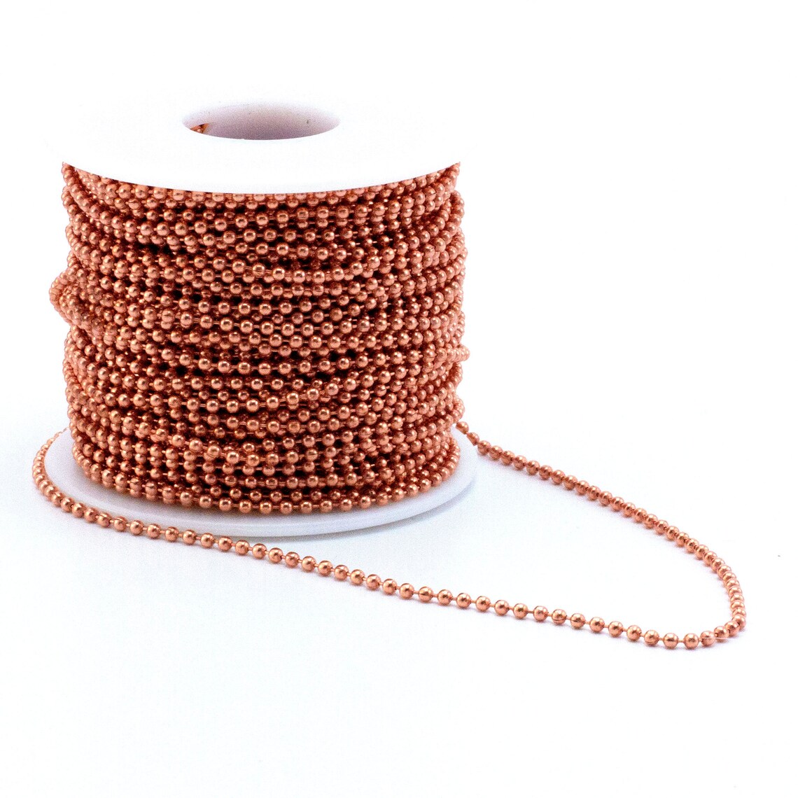 Solid Copper Ball Chain 2.4mm - by the Foot or Finished With Free ...