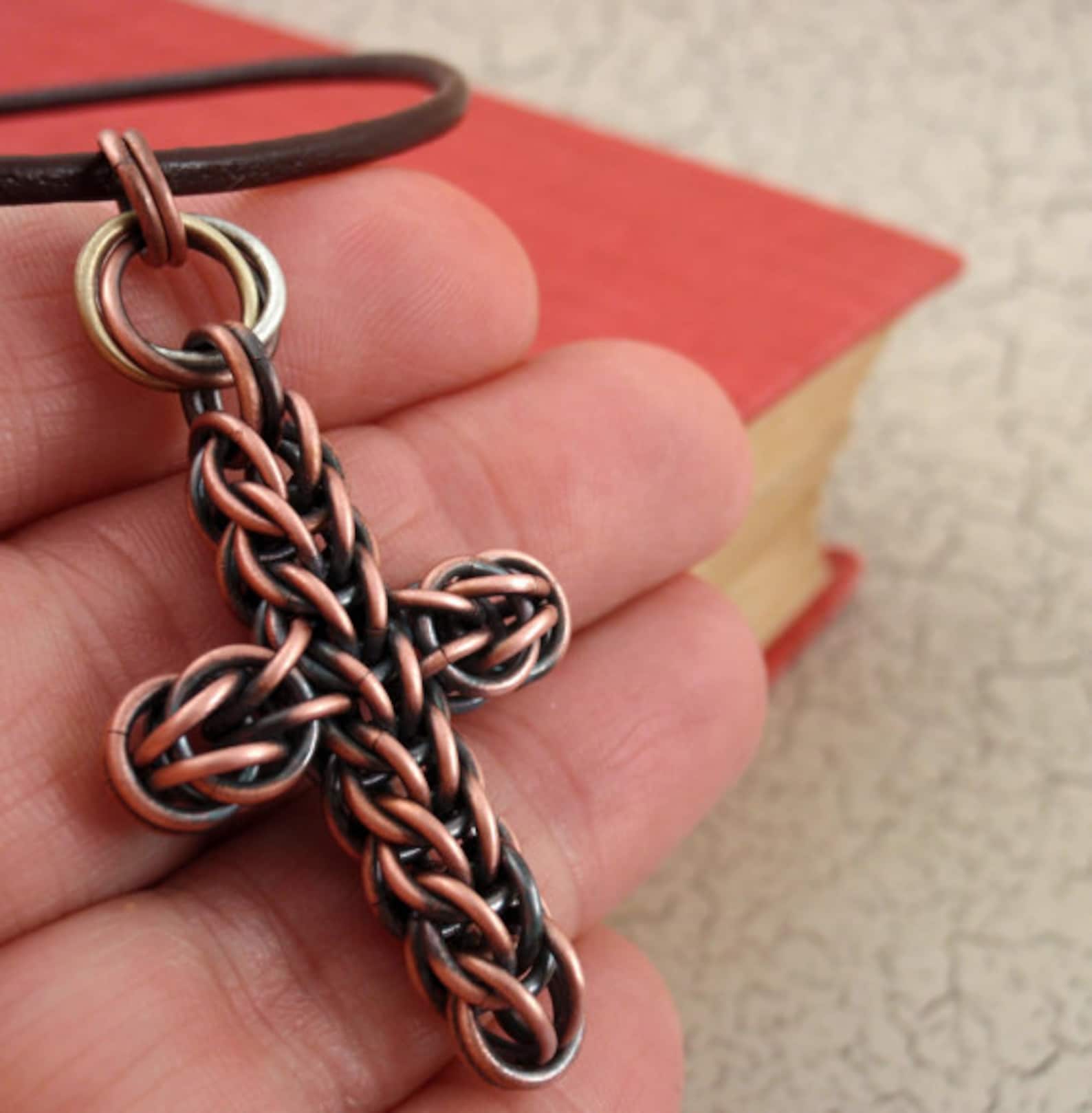 Chainmaille Cross Pendant Full Persian PDF Instructions - Etsy Canada