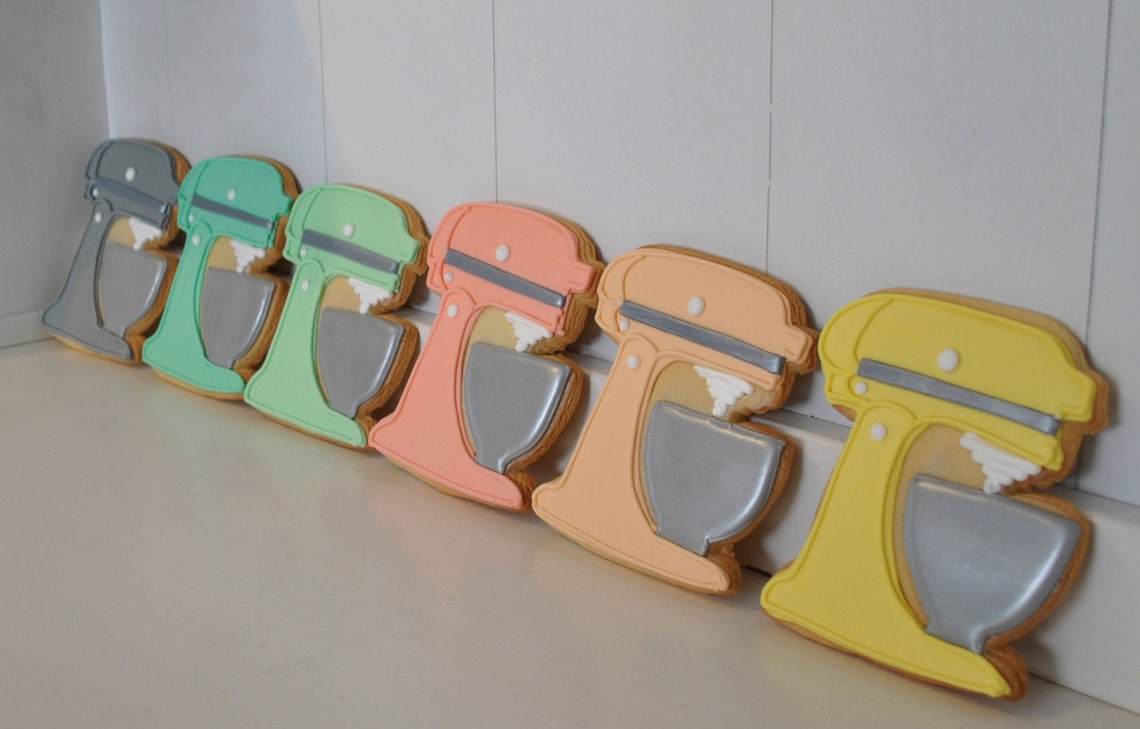 Mixer Kitchen Baker Decorated Cookies - 1 Dozen - Etsy