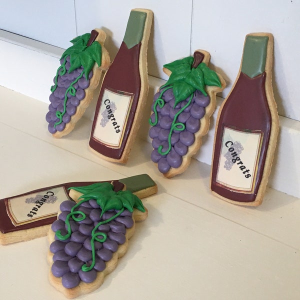 Wine Cookies - Etsy