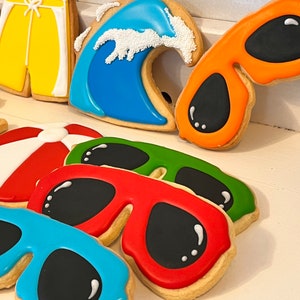 Beach Day Pool Day Cookies 1 Dozen - Etsy