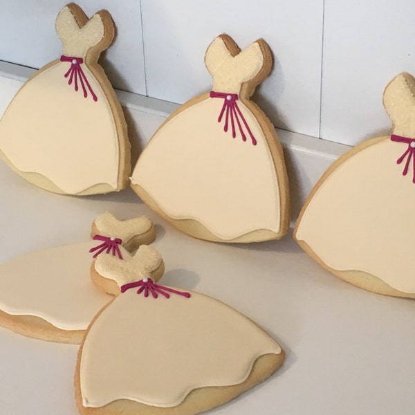 Wedding Dress Cookie - Etsy