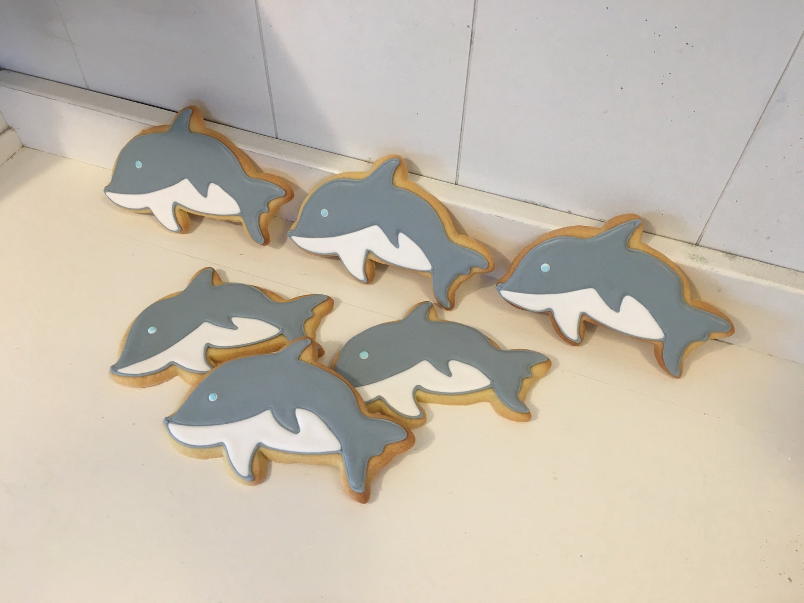 Dolphin Hand Decorated Sugar Cookies - Etsy