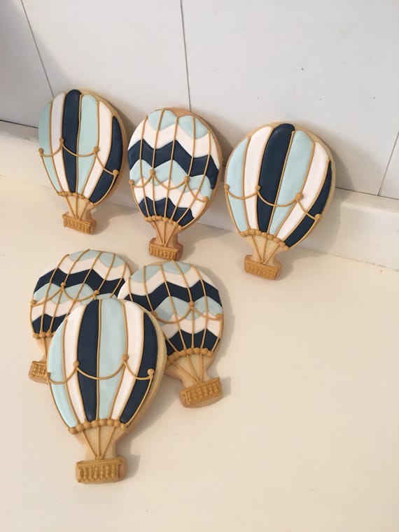 Hot Air Balloon Cookies - 1 Dozen by Baked | Catch My Party