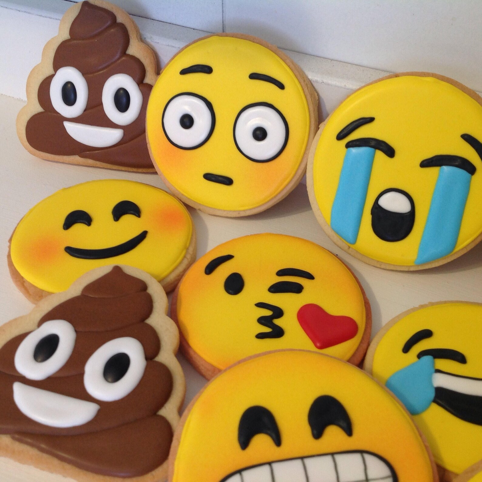 Emoji Cookies 1 Dozen | Etsy