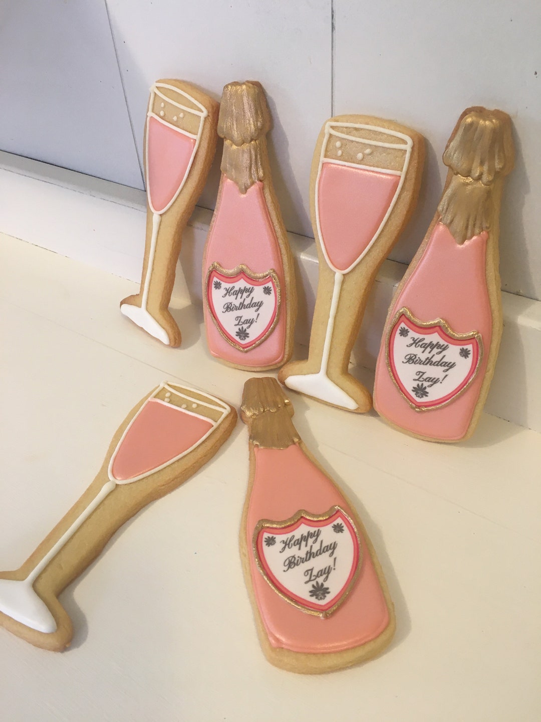 Elegant Rose-all-day Themed Decorated Cookies - A Sweet Celebration of ...