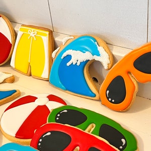 Beach Day Pool Day Cookies 1 Dozen - Etsy