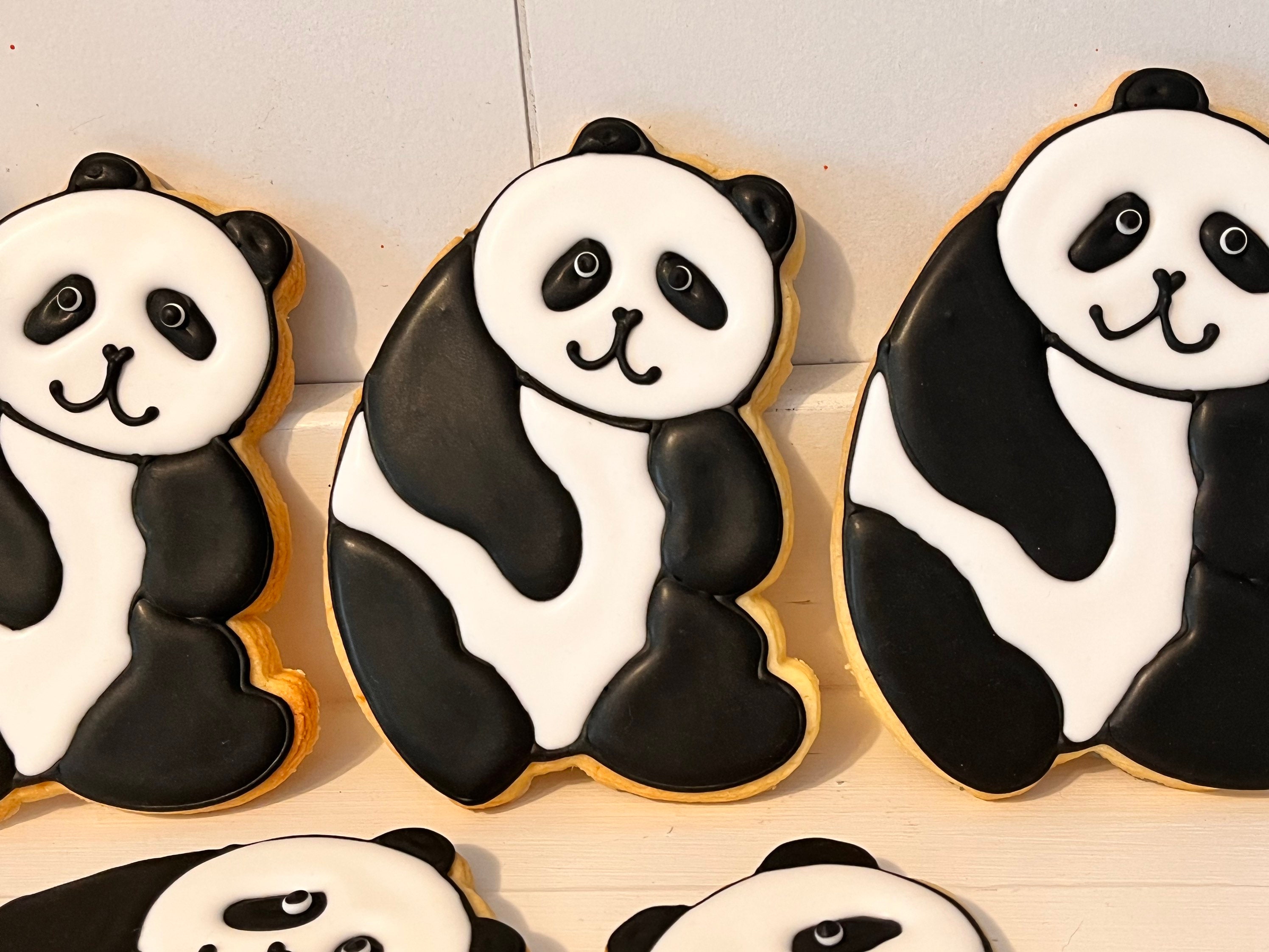 Panda Bear Cookies - Etsy