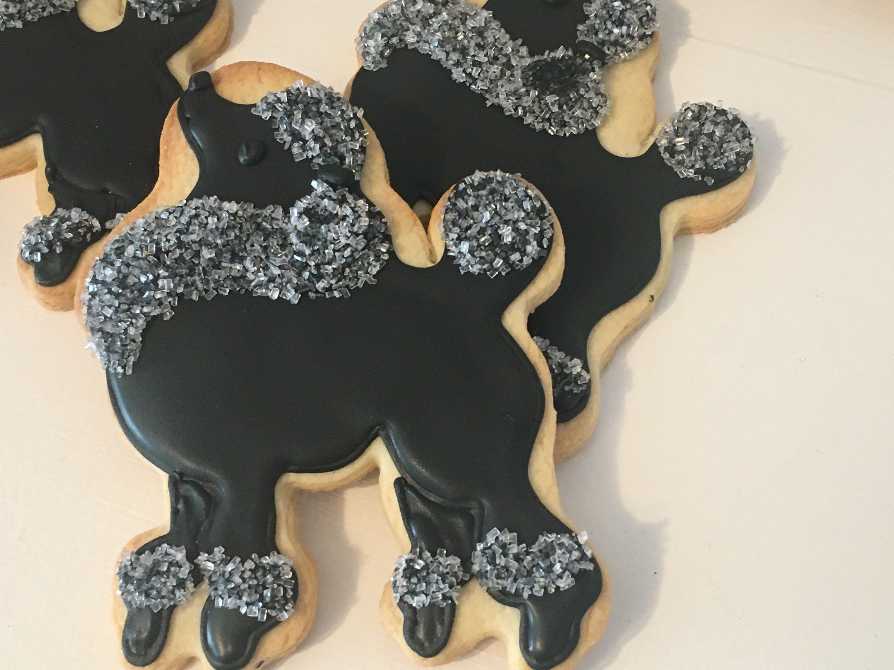 Pink Poodle Hand Decorated Iced Sugar Cookies 1 Dozen - Etsy