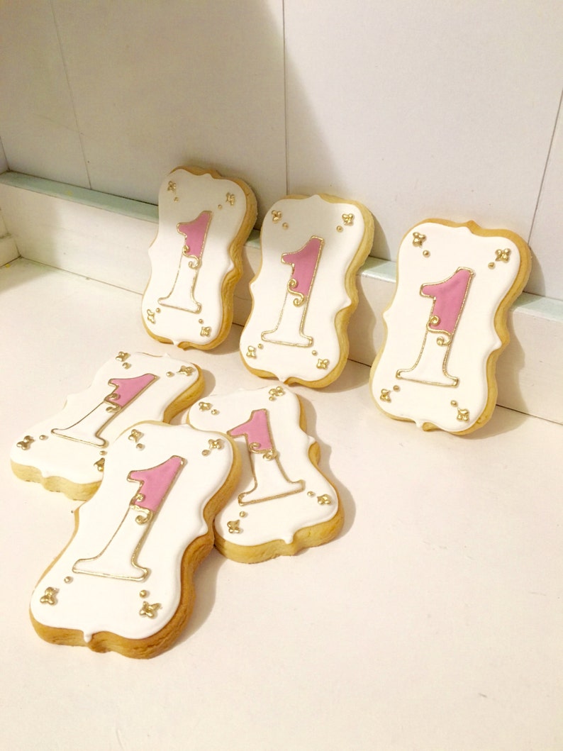 Baby's 1st Birthday Decorated Cookies - 1 Dozen - Etsy