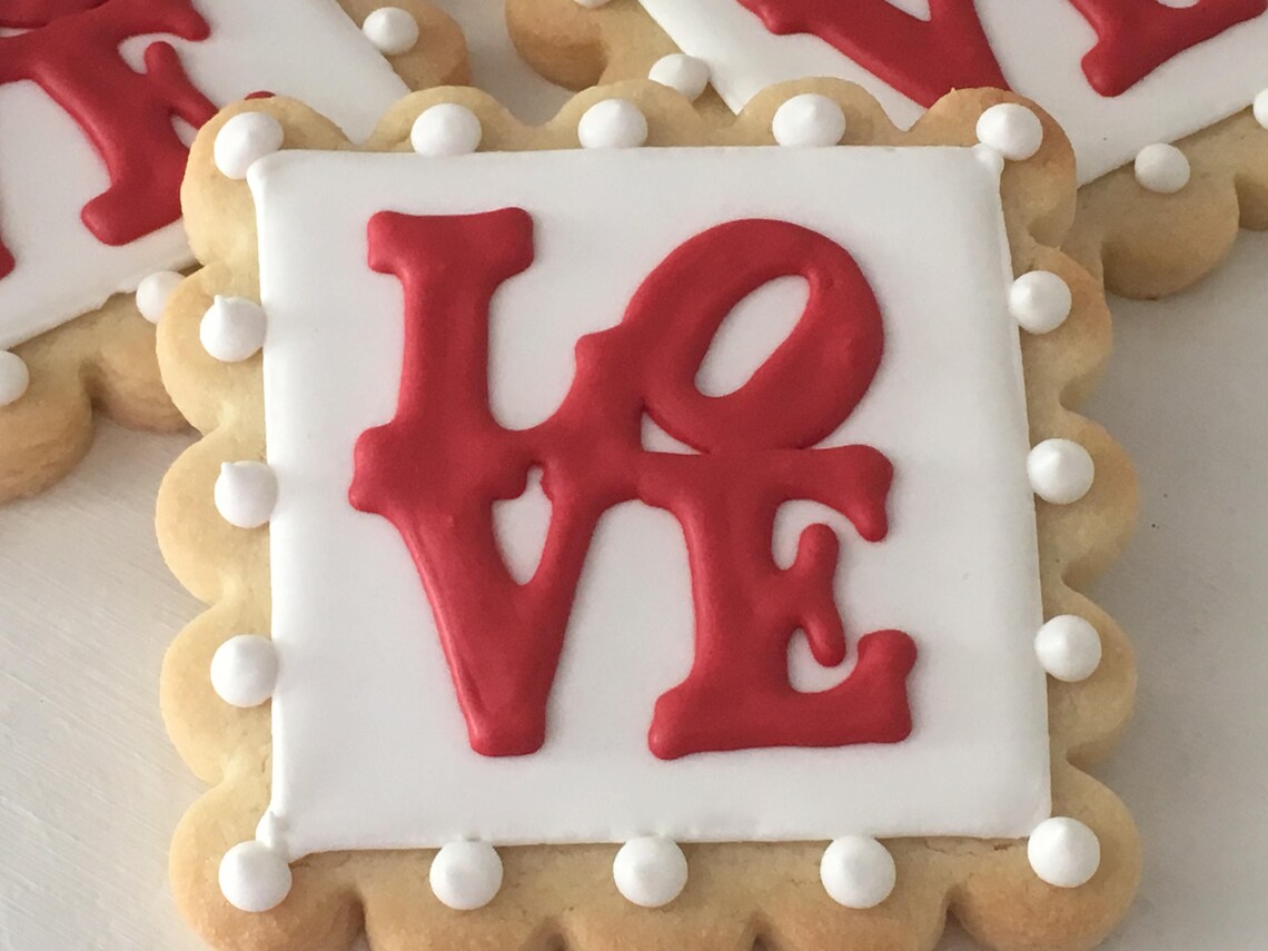 Love Cookies - 1 Dozen - Etsy