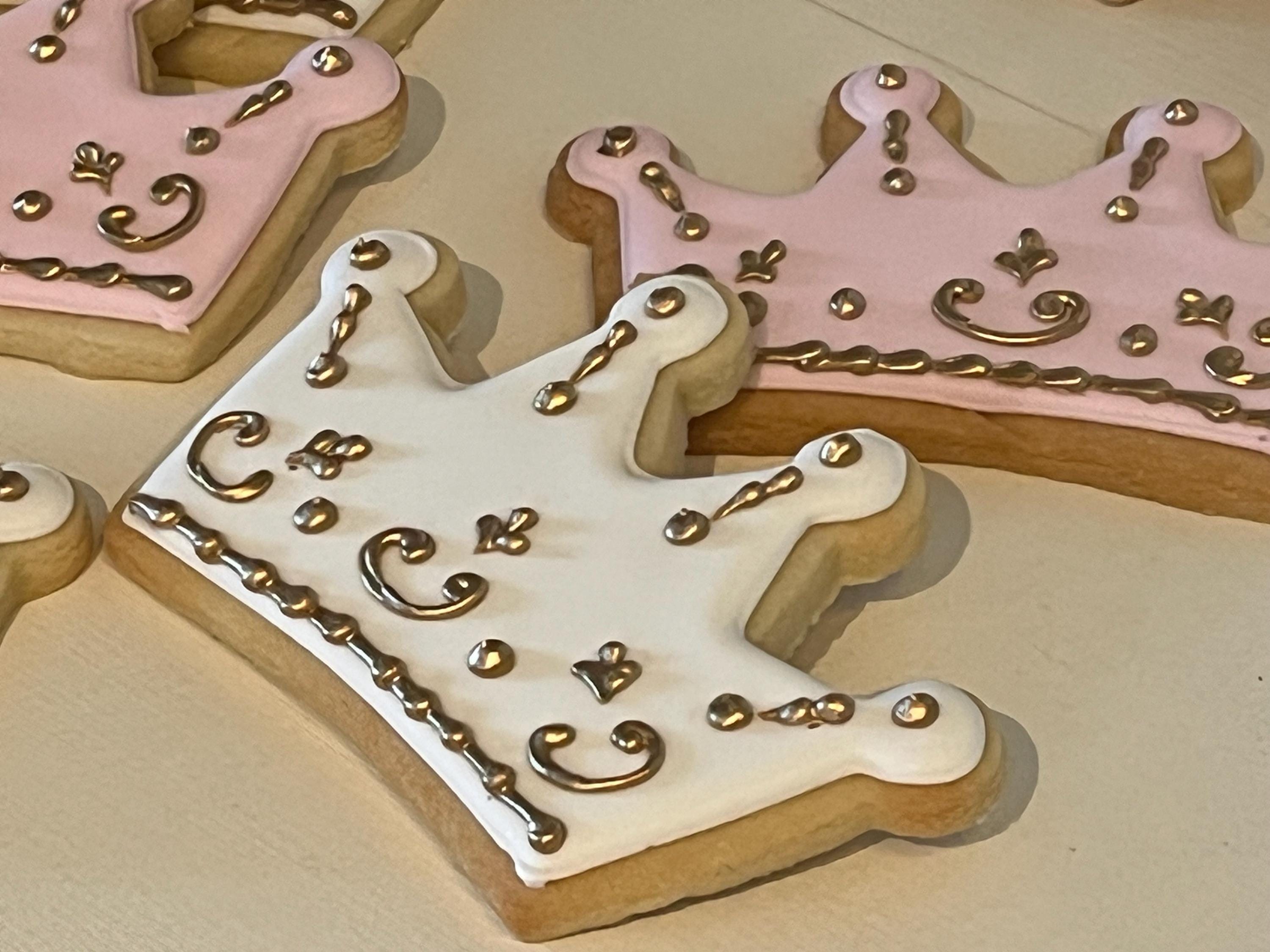 Princess Crown Cookies - 1 Dozen - Etsy