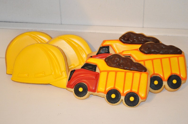 Construction Dump Truck Cookies 1 Dozen - Etsy Israel