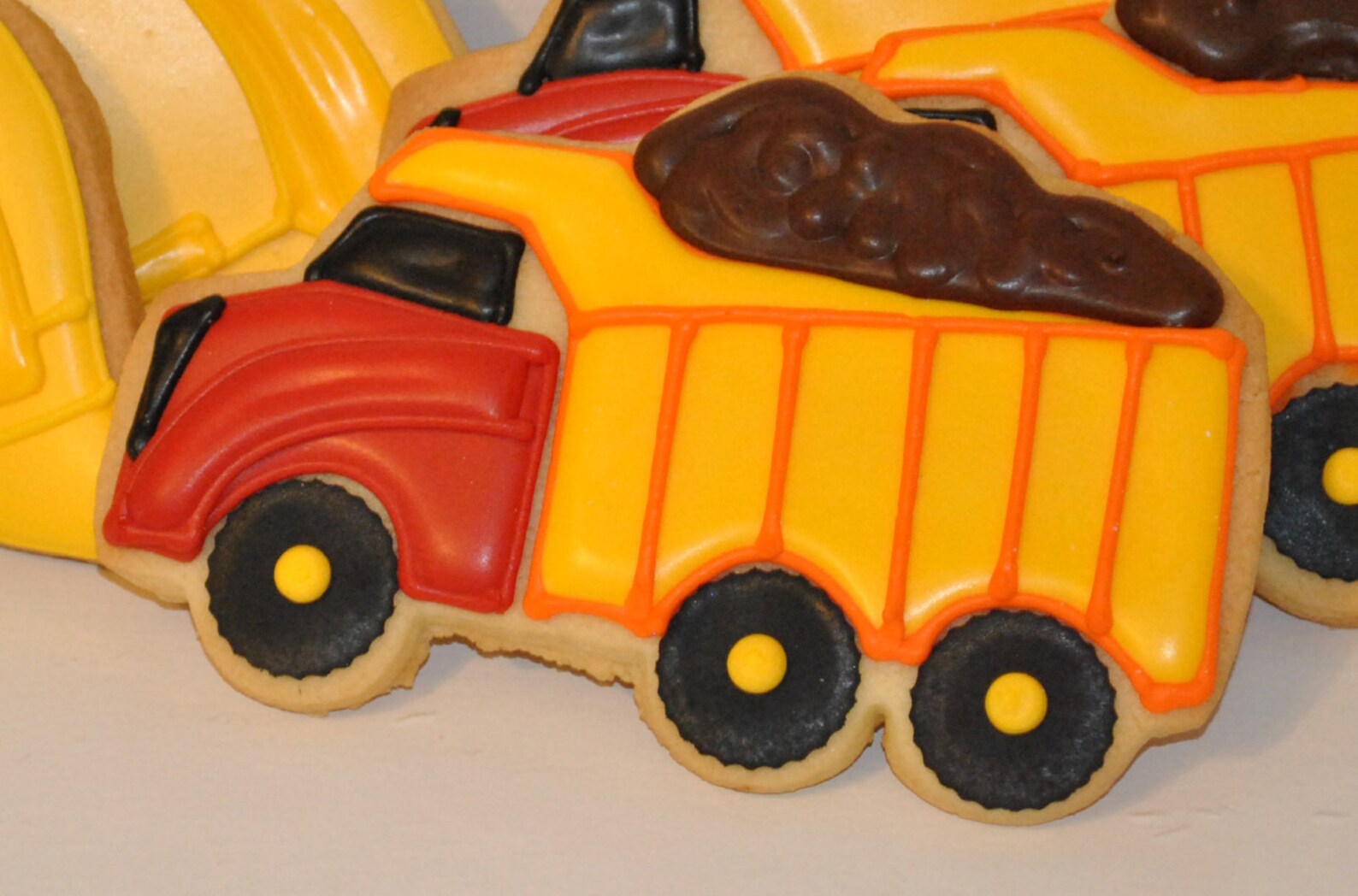 Construction Dump Truck Cookies 1 Dozen - Etsy