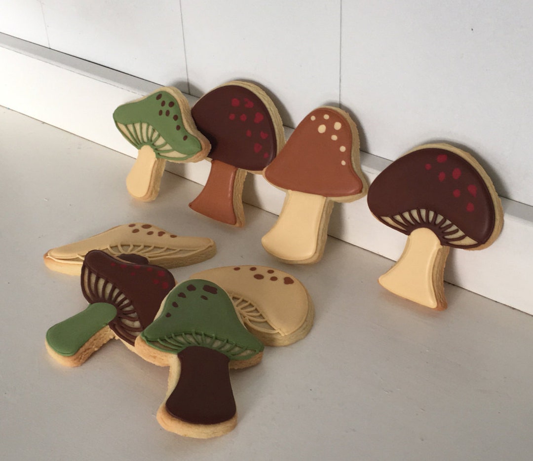 Woodland Mushrooms Hand Decorated Cookies - 1 Dozen - Etsy