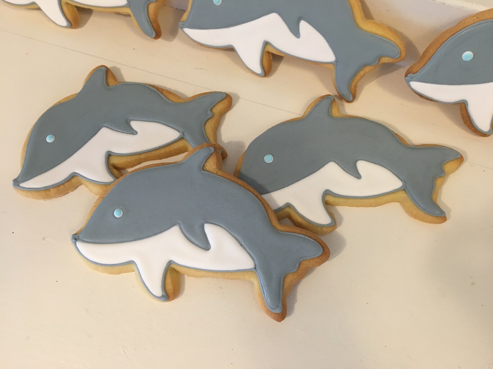 Dolphin Hand Decorated Sugar Cookies - Etsy