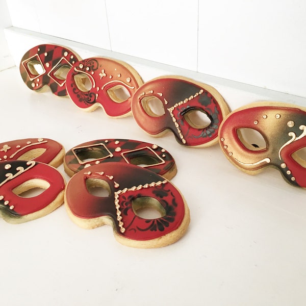 Masquerade Cookies - Etsy