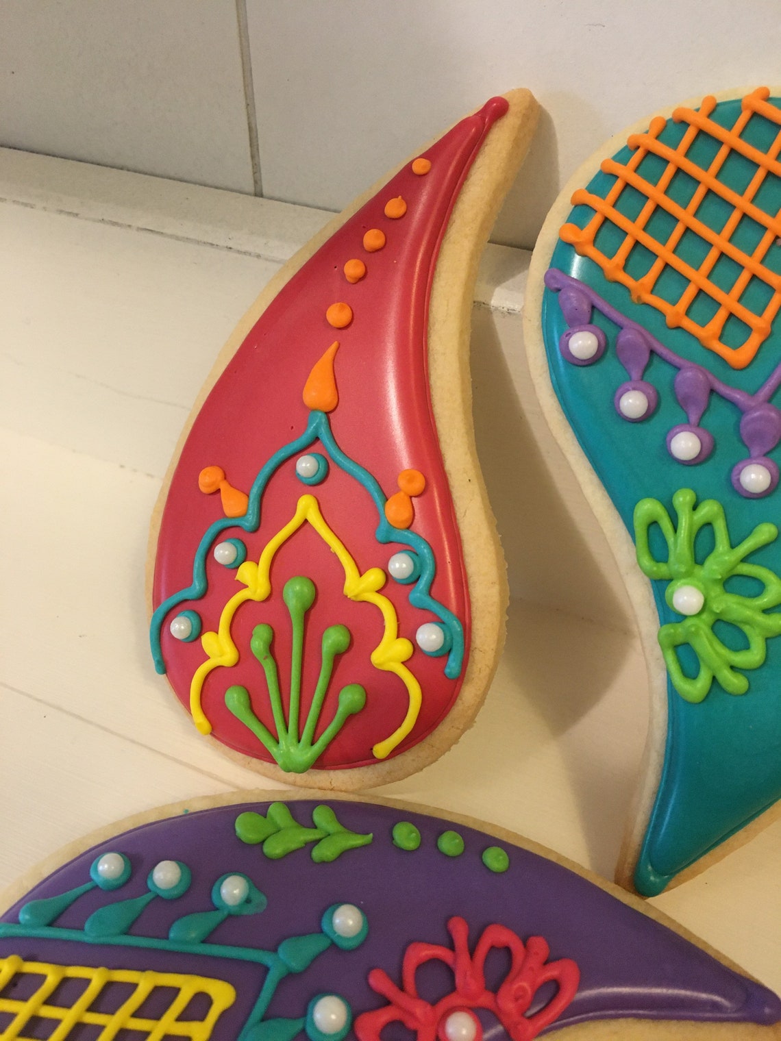 Henna Mehndi Cookies 1 Dozen | Etsy