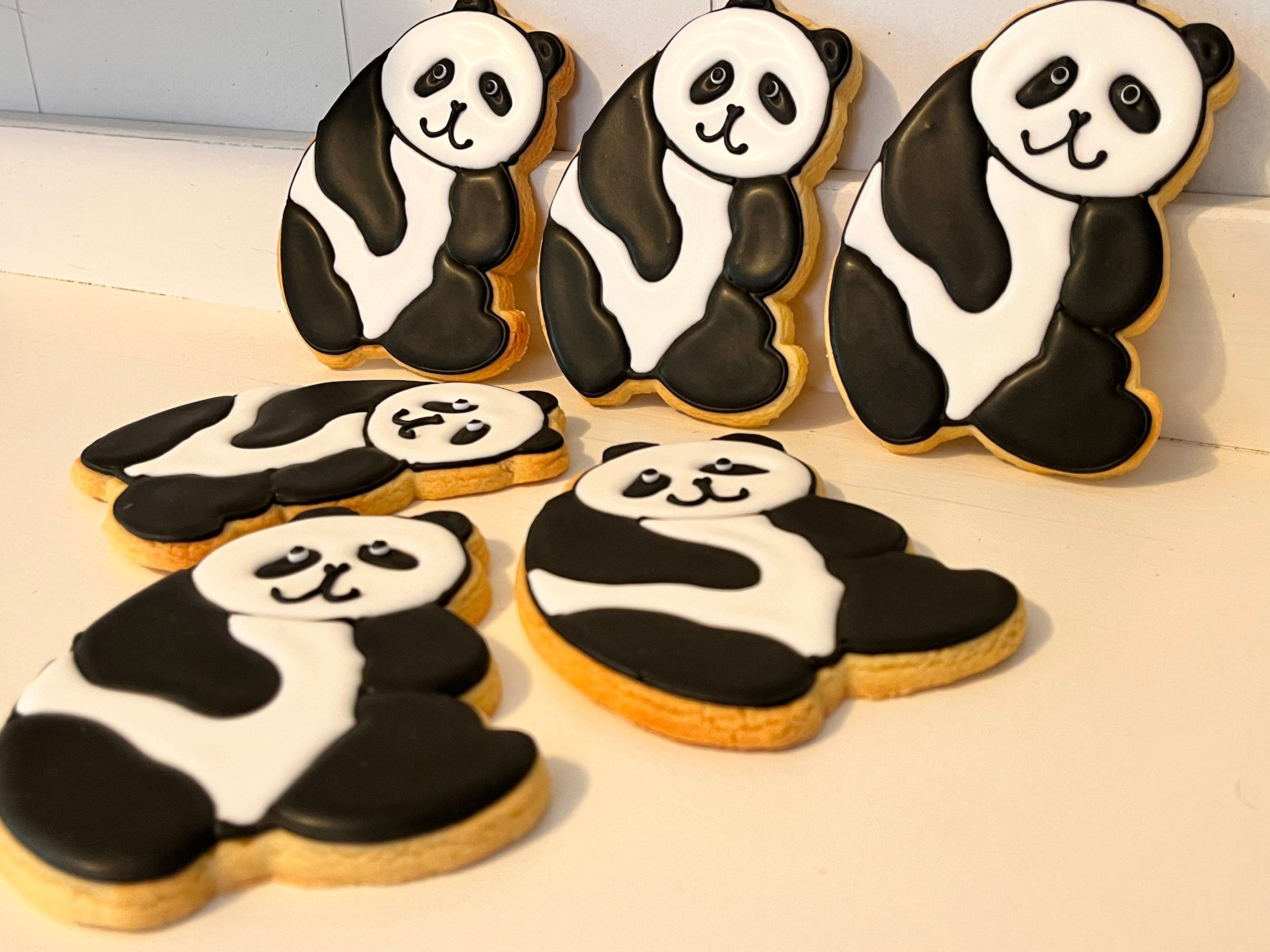 Panda Bear Cookies - Etsy